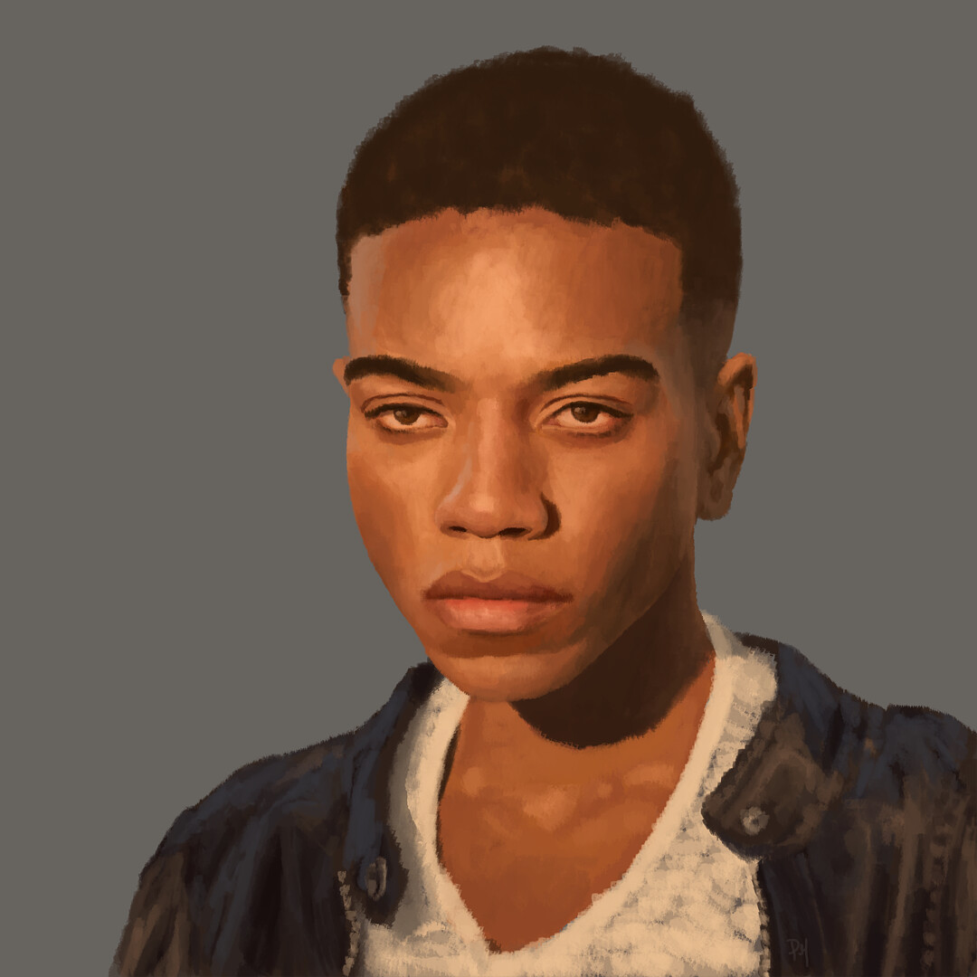 ArtStation - Portrait practice. Photo reference @arisonrod