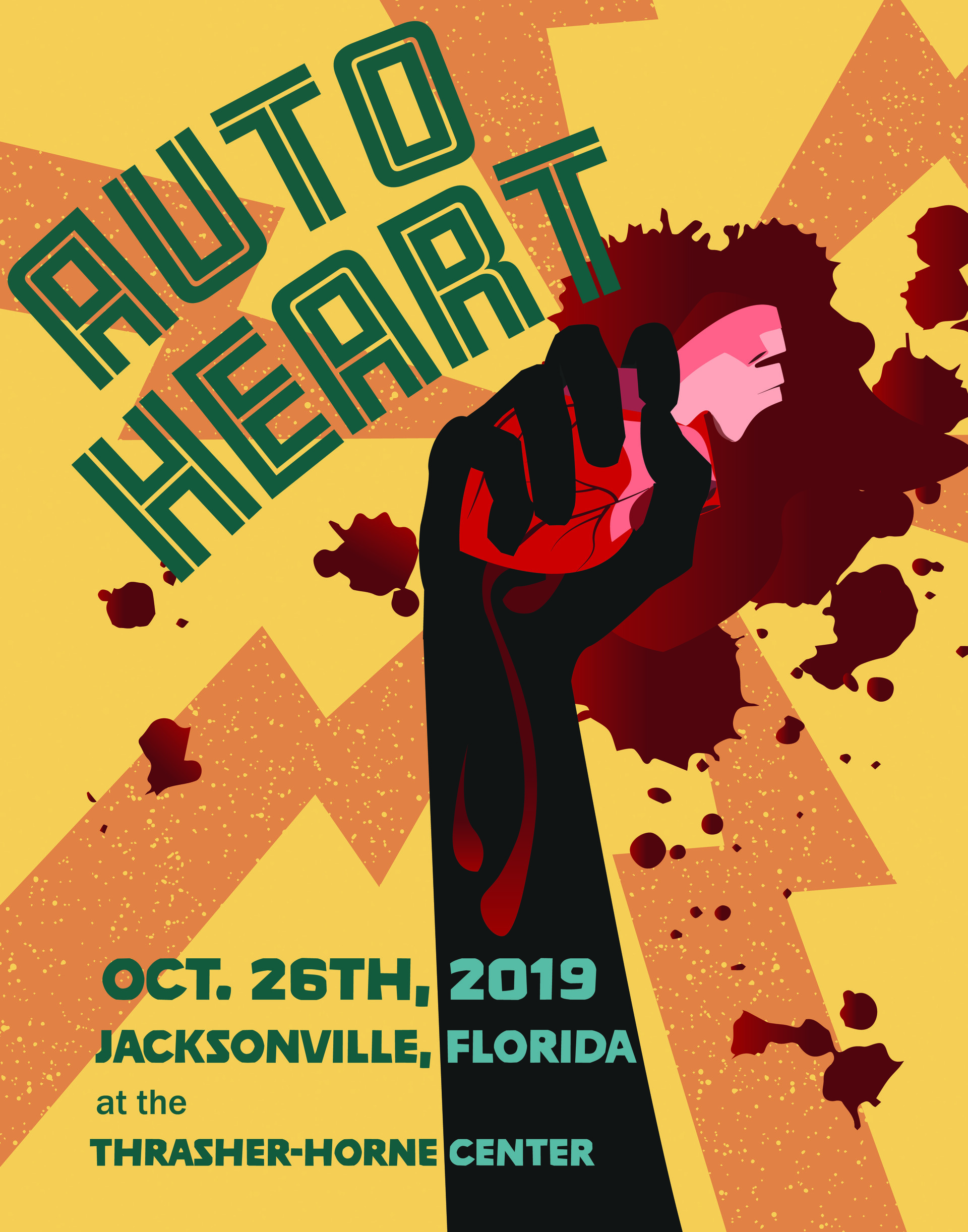 ArtStation - Autoheart Band Poster