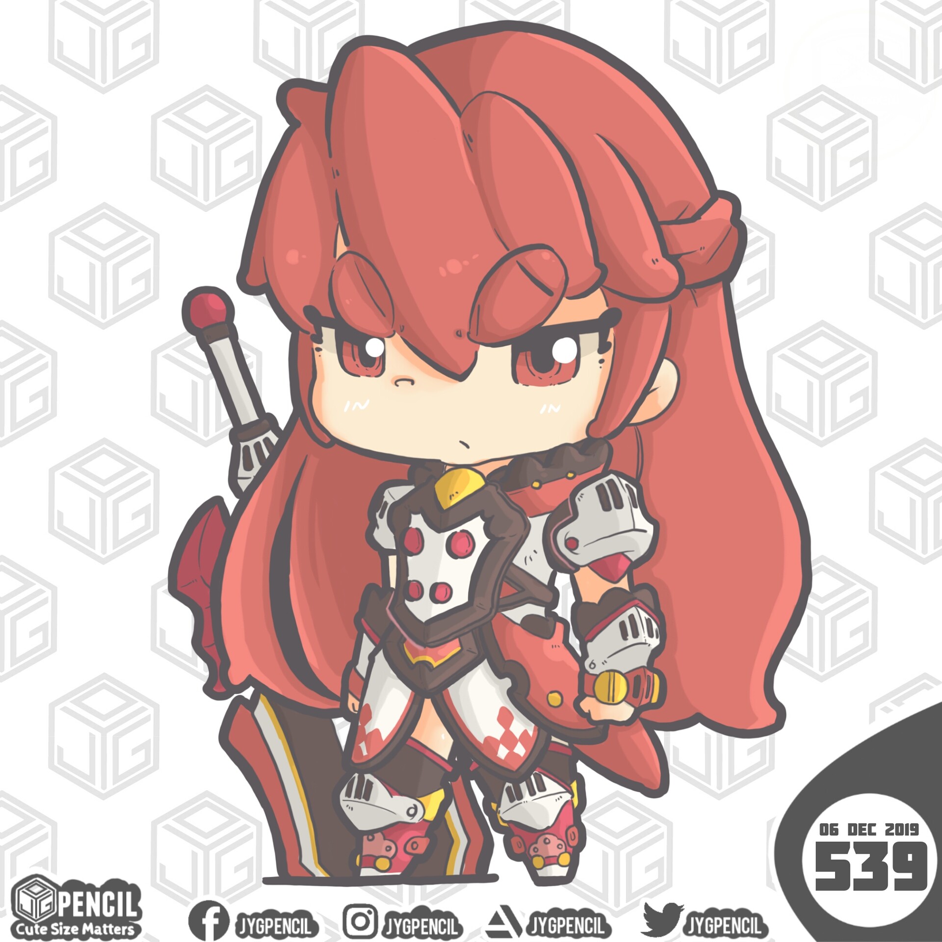 ArtStation - 539: Elesis [3rd Job: Sword Master]