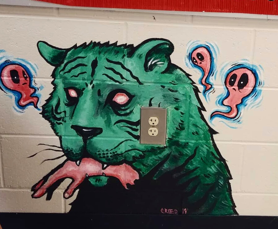 ArtStation - Undead Tiger mini mural