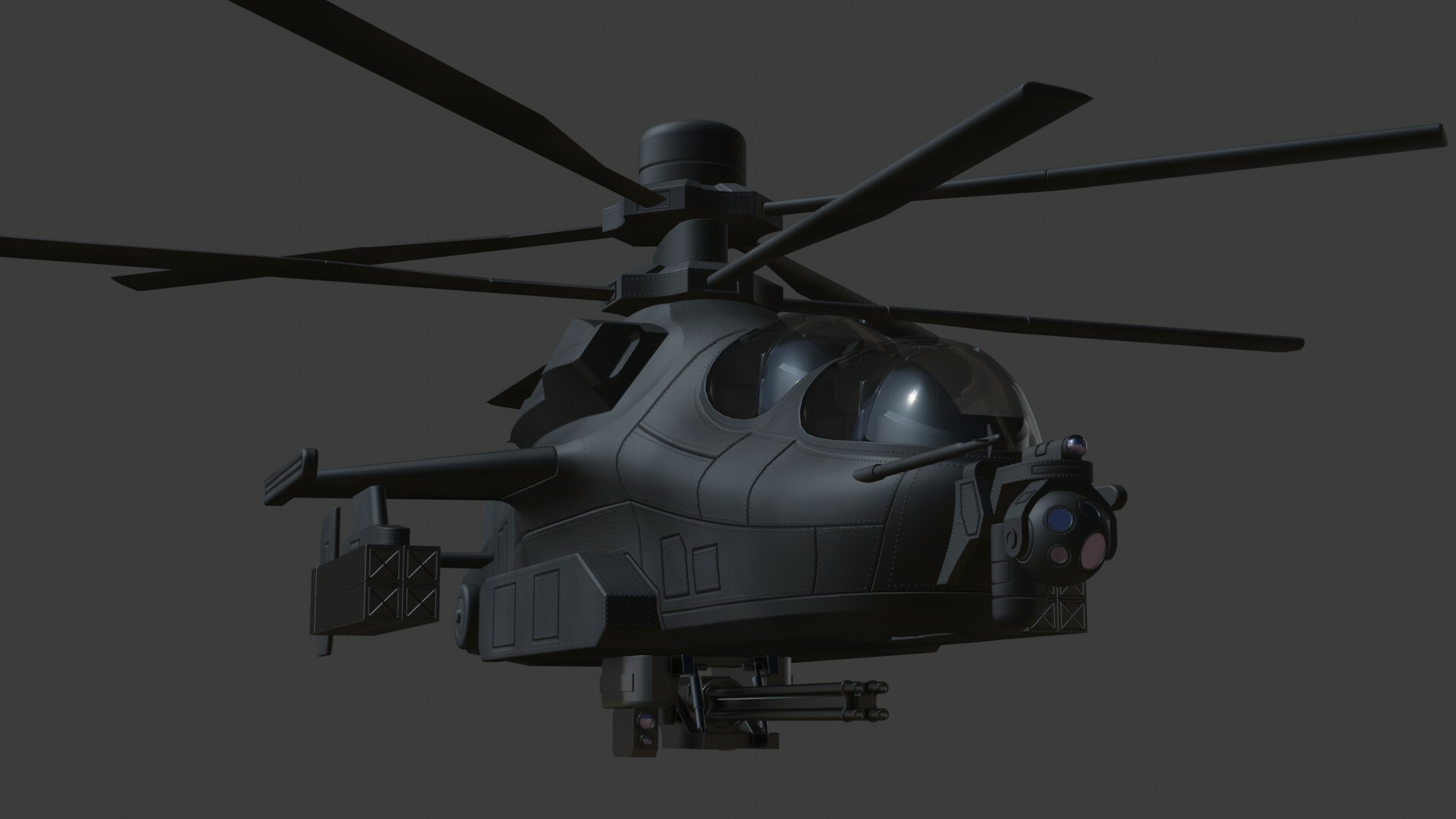 ArtStation - Fictional Attack Helicopter