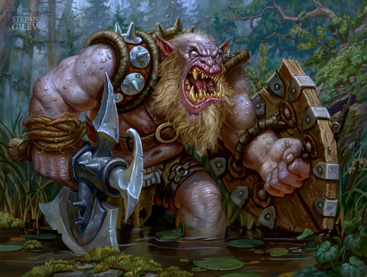 ArtStation - Swamp Troll. Болотный тролль.