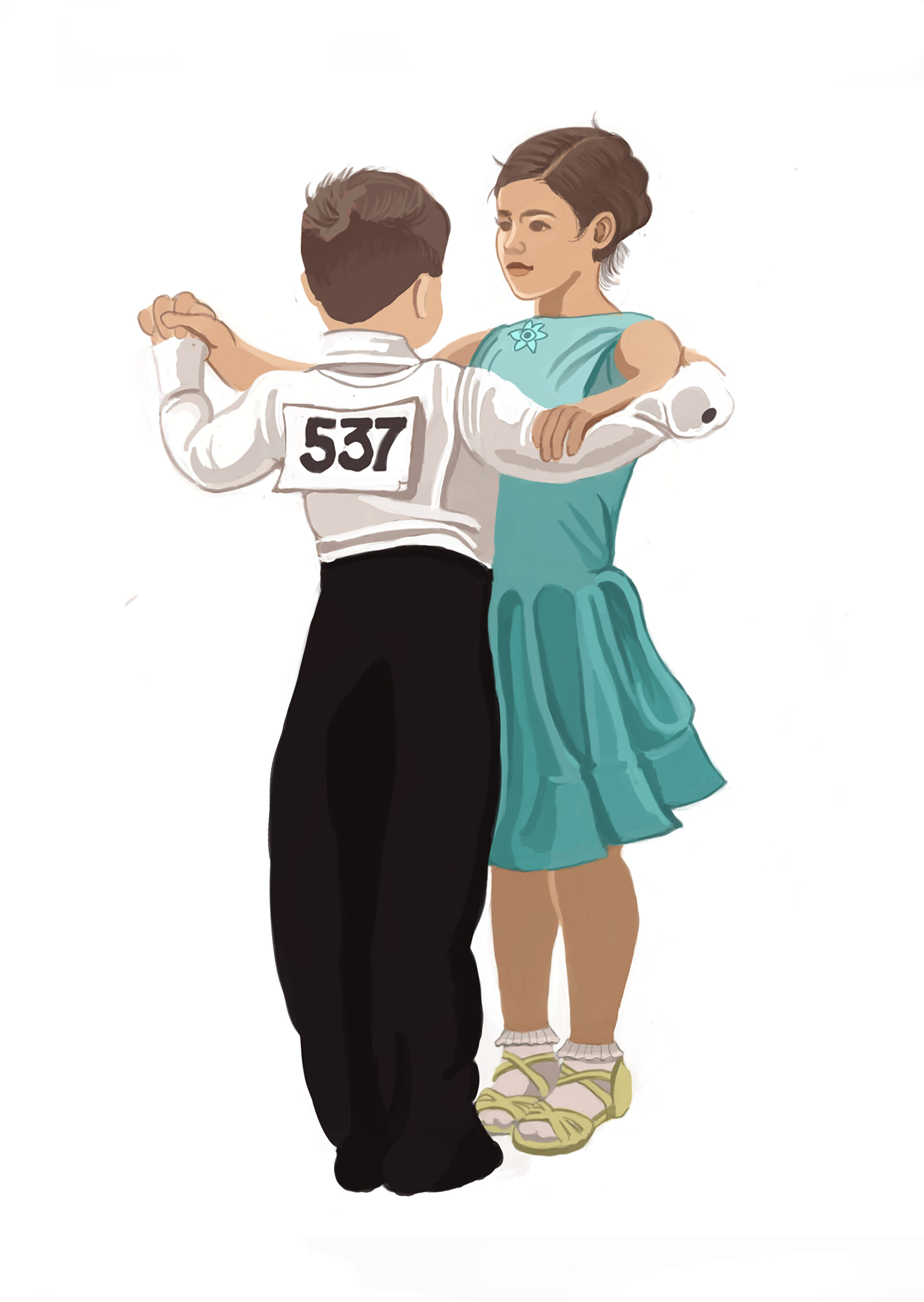 ArtStation - Child dancing illustrations