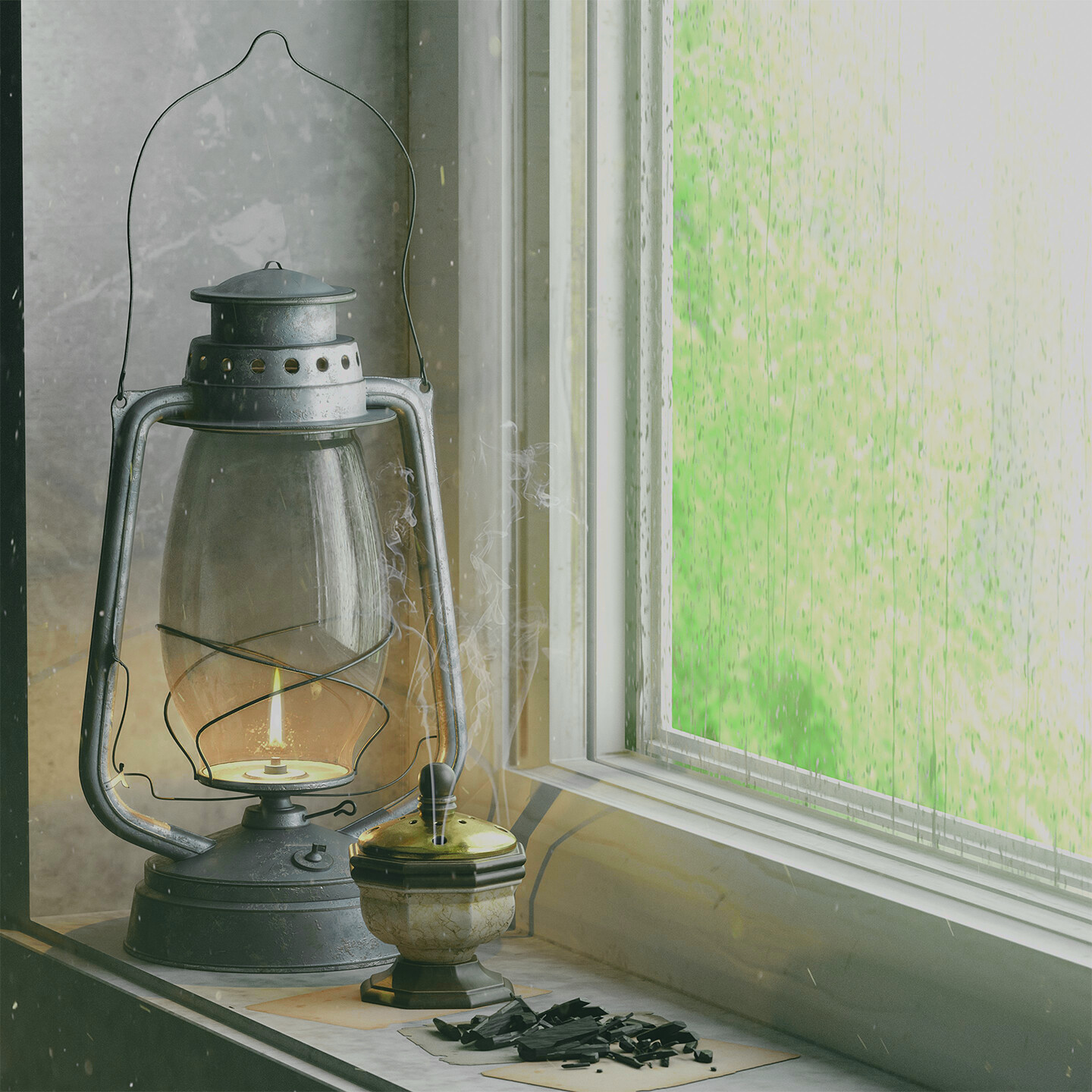 ArtStation - Oil Lamp