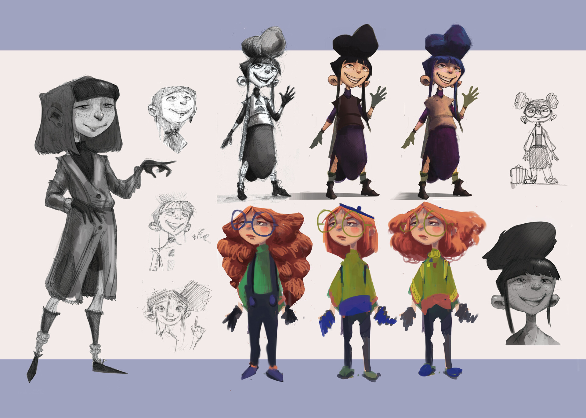 ArtStation - CharacterDesign Developpement // Animation Movie