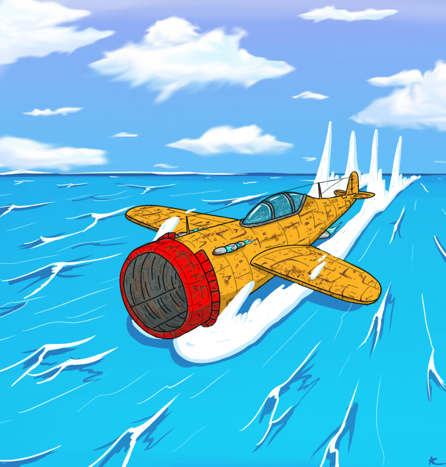 ArtStation - Rusty Ol' Plane