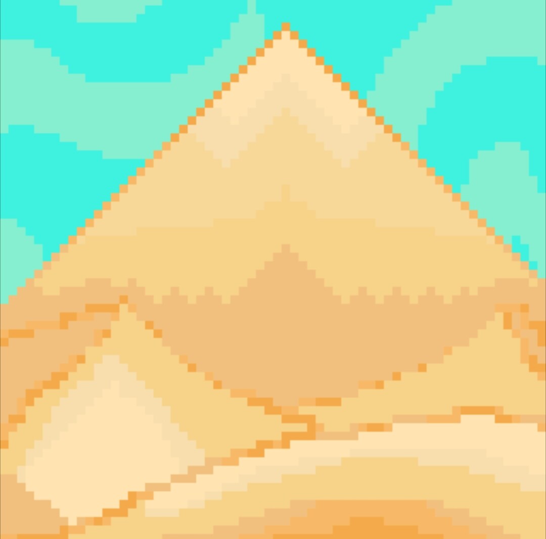 ArtStation - Pixel Art- Pyramid 💛🏜