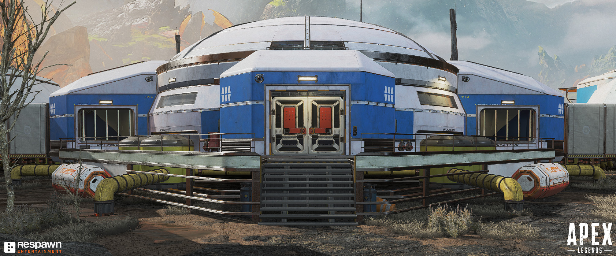 Paul Tran - Apex Legends - World's Edge - Research Station Buildings