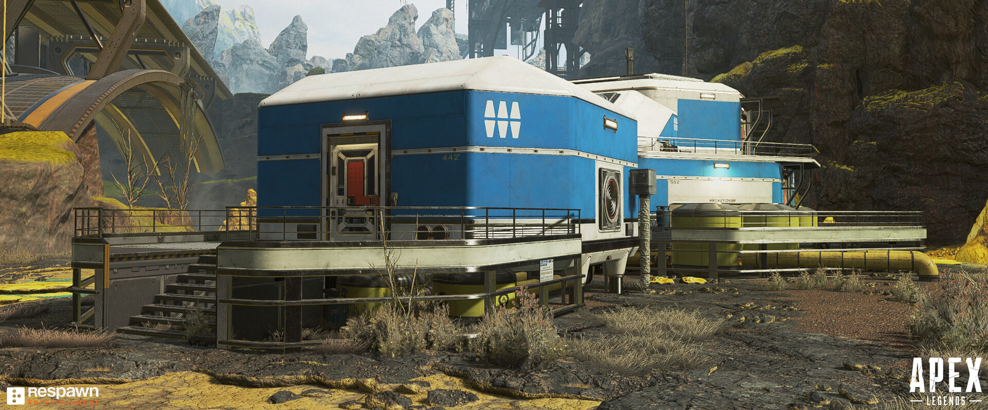 Paul Tran - Apex Legends - World's Edge - Research Station Buildings