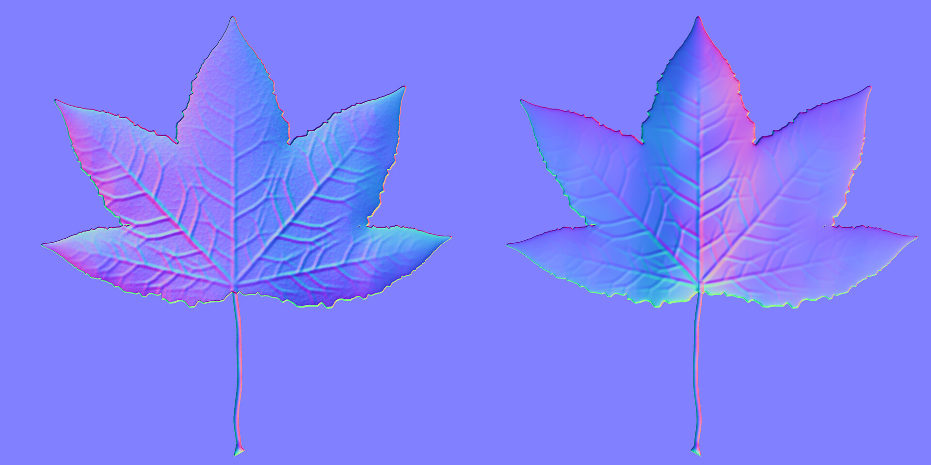stylized leaf alpha texture