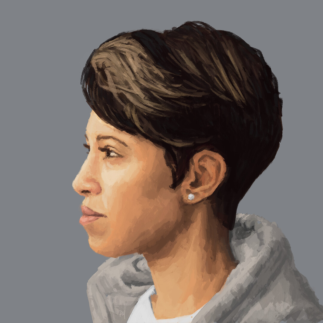 ArtStation - Portrait practice. Photo reference @malcolmgarret