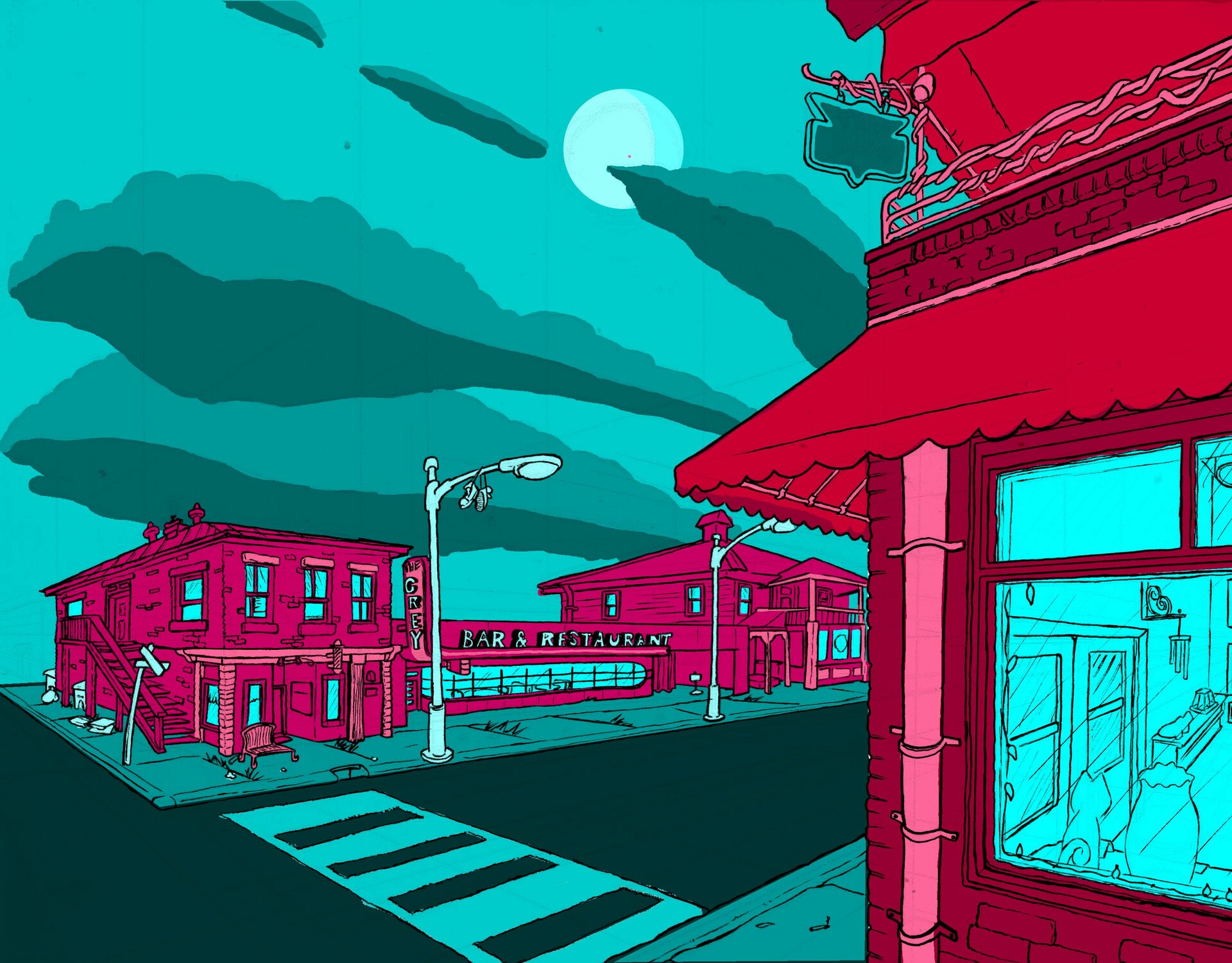 ArtStation - Retro Street Savannah