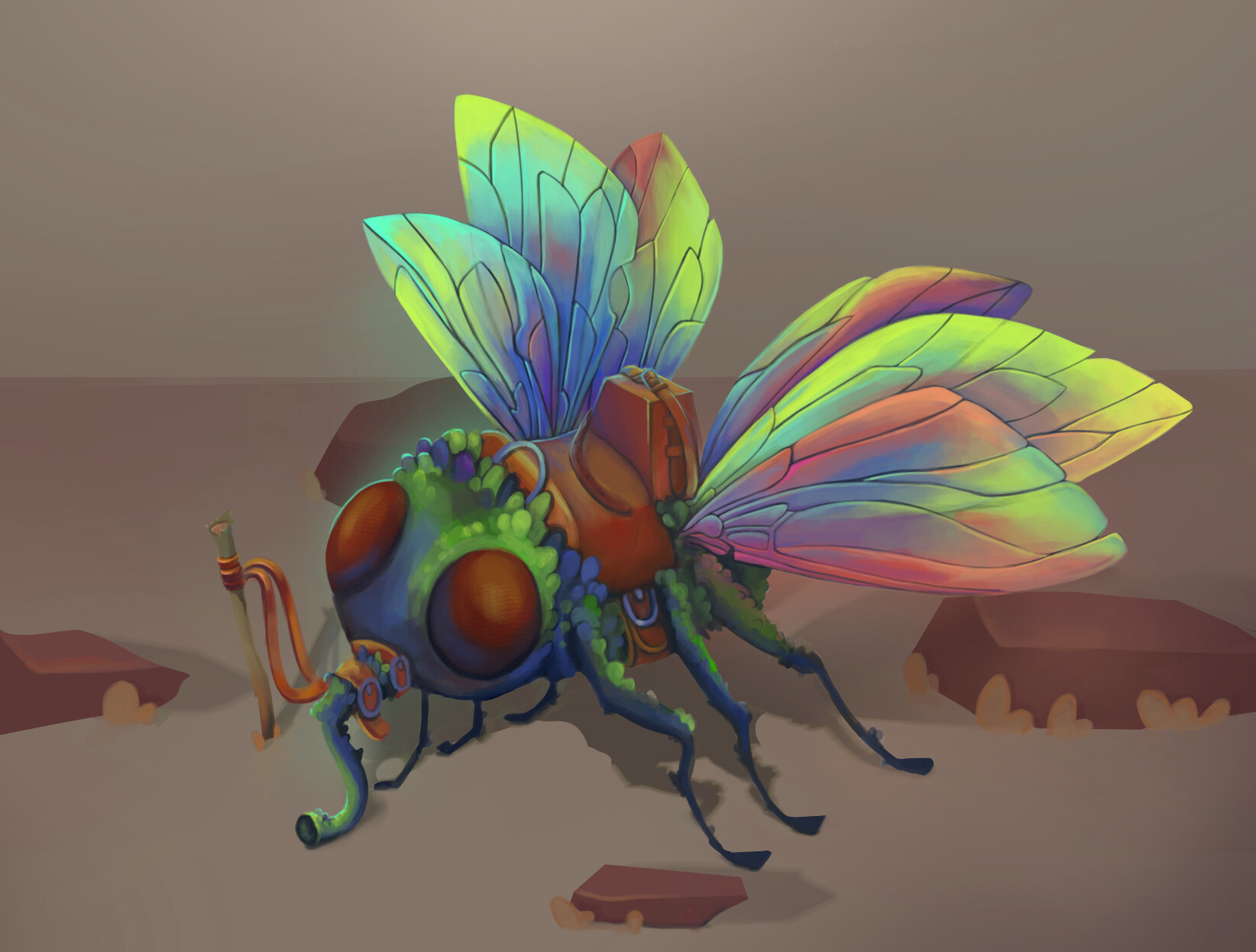 ArtStation - The riding fly