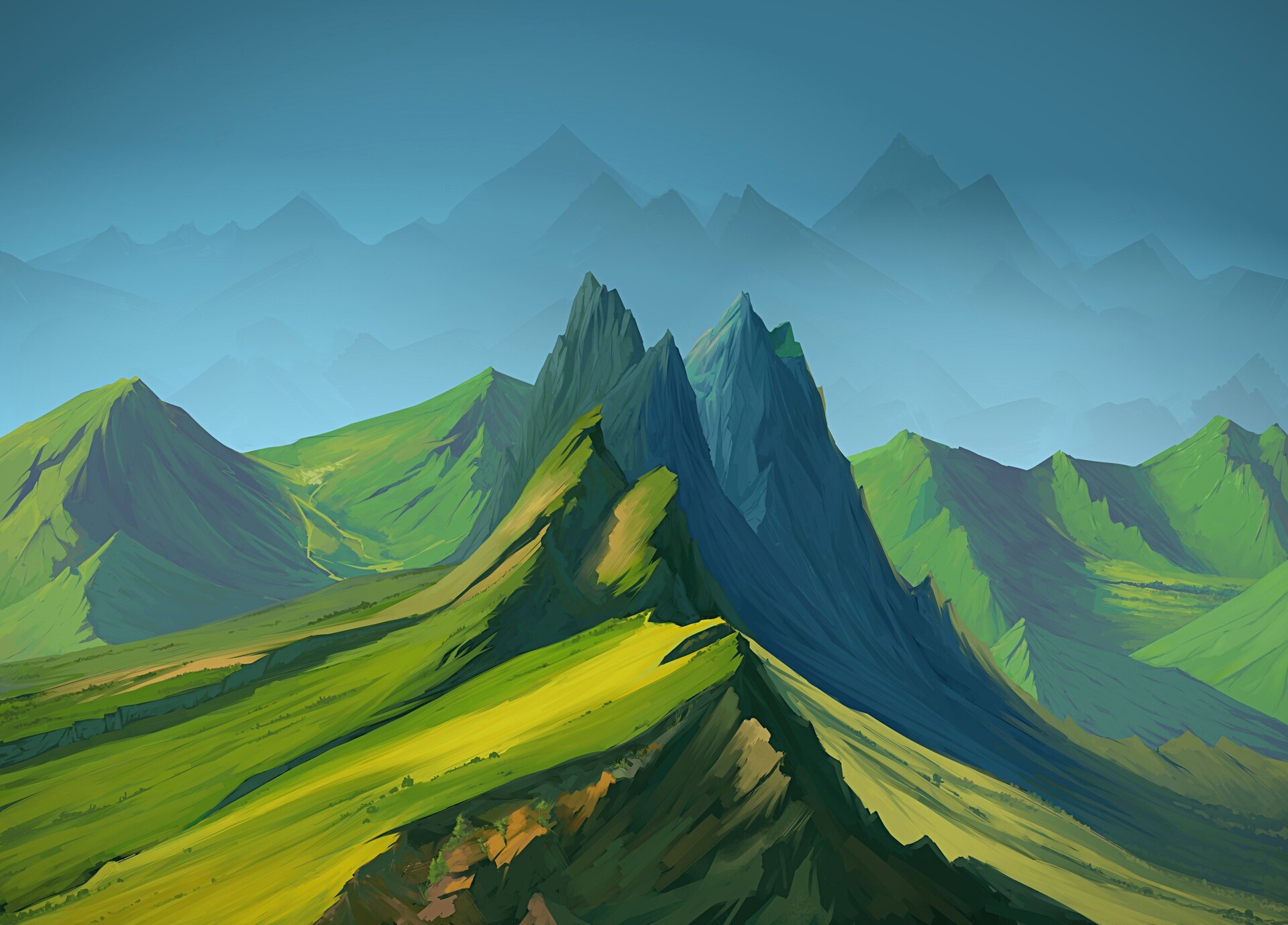 ArtStation - Green hills