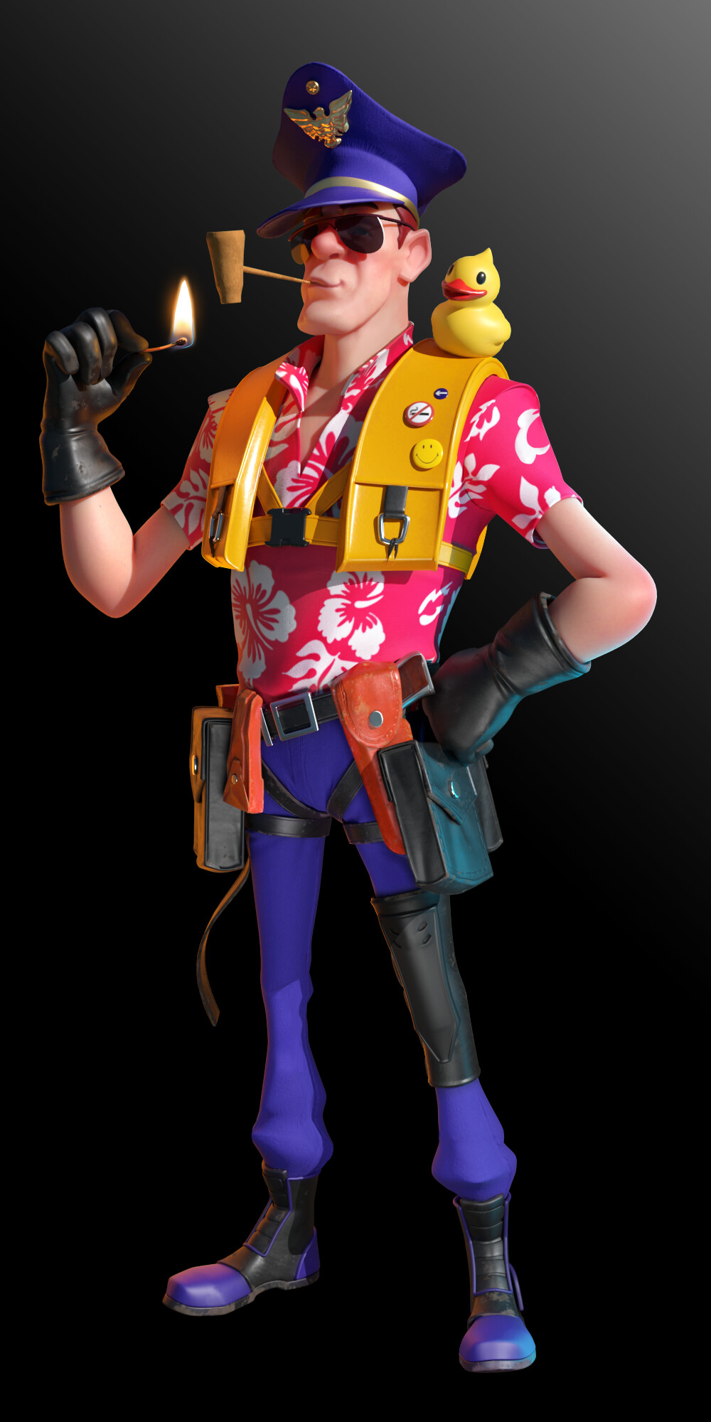 ArtStation - Cartoon officer