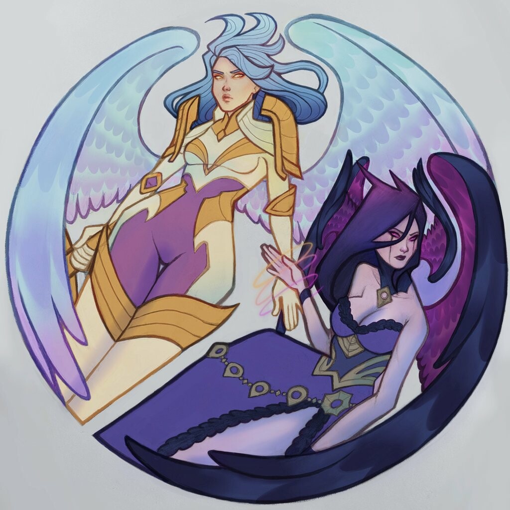 ArtStation - Kayle and Morgana