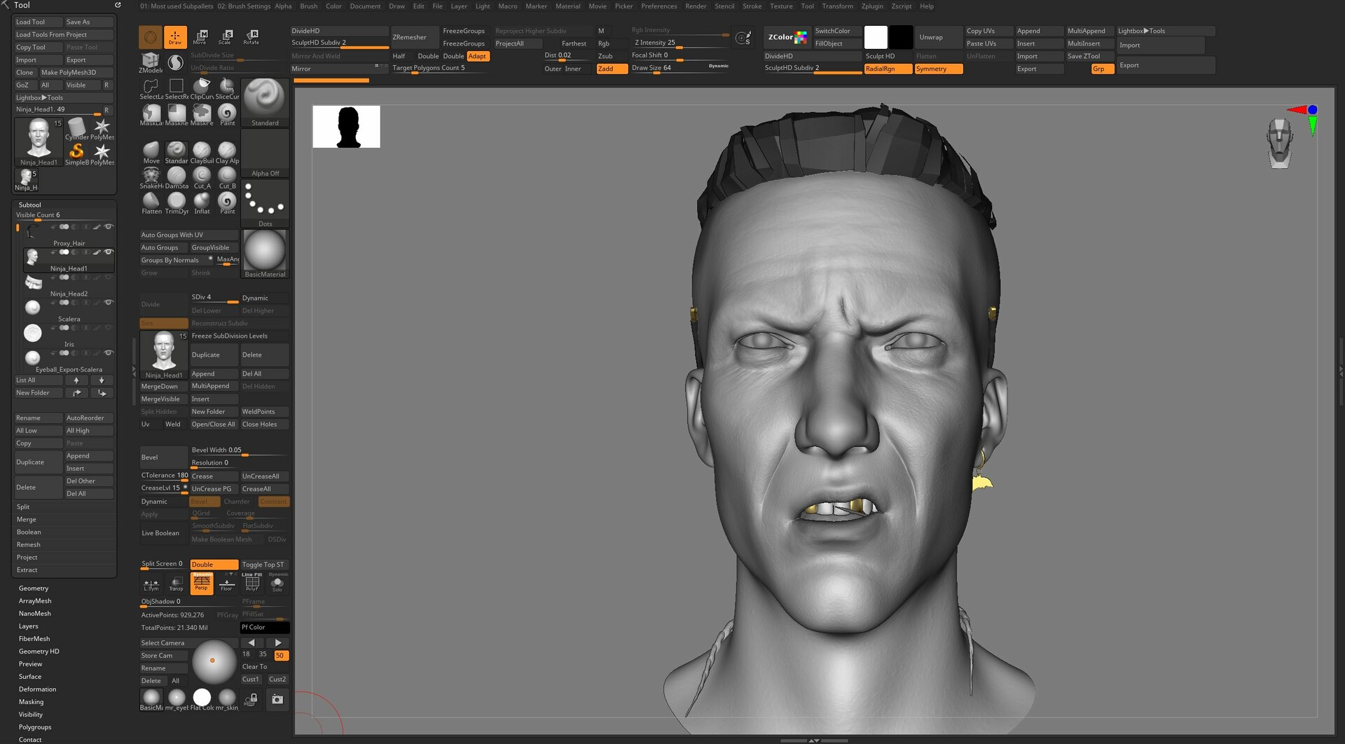 Sam Lennox - Ninja Digital Portrait (WIP)