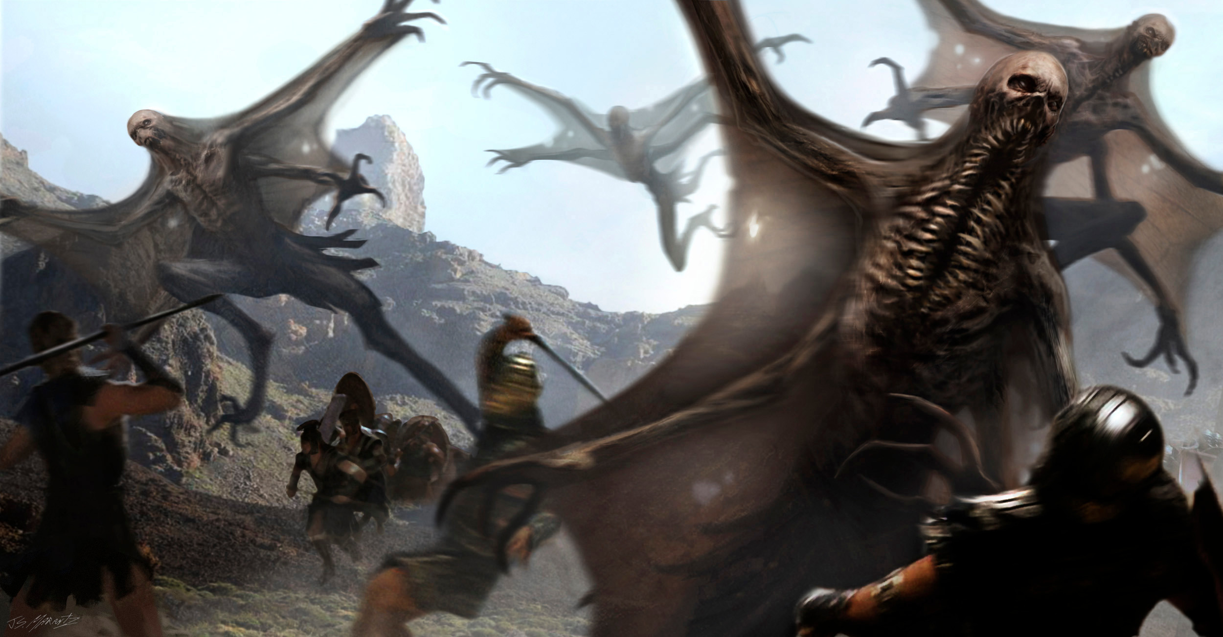 Wrath Of The Titans Minotaur Scene