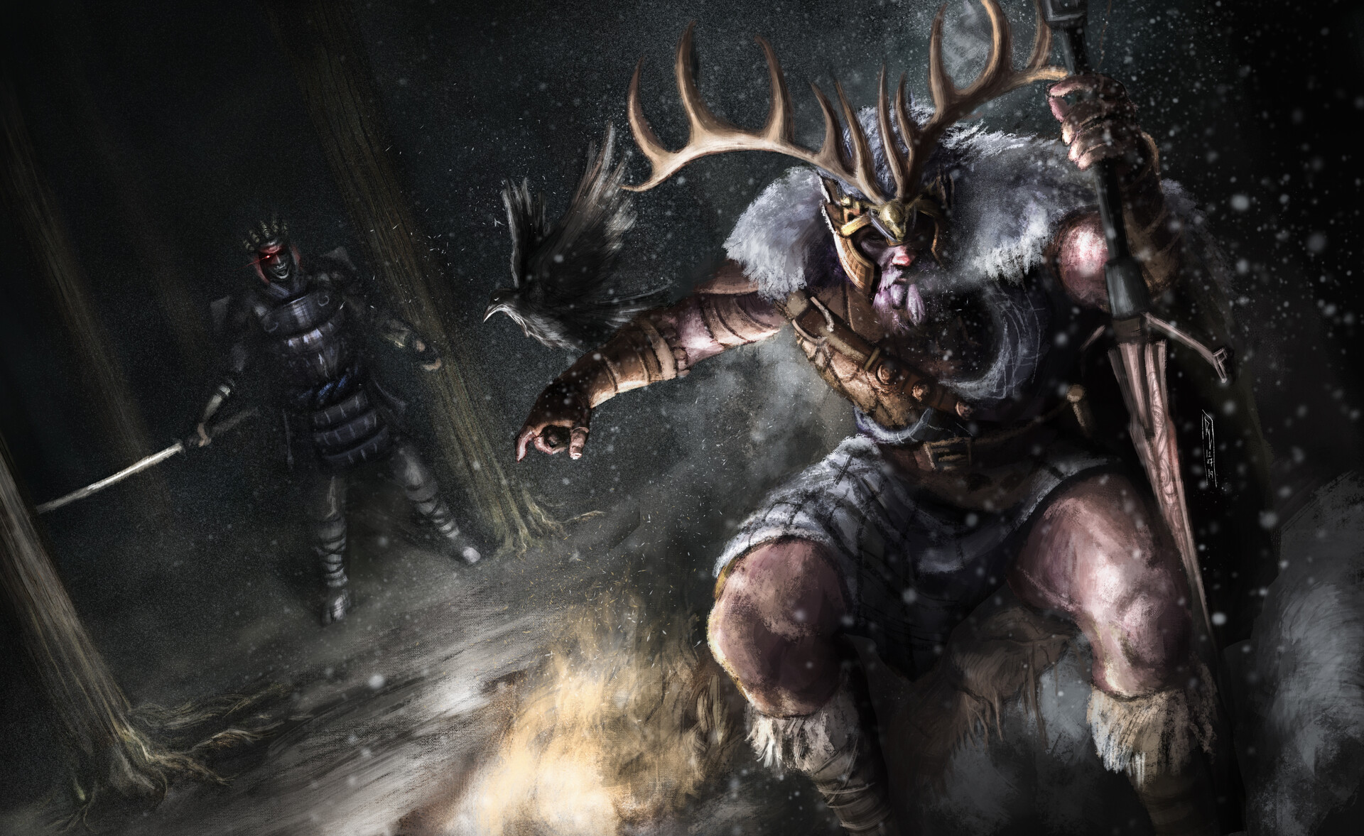 ArtStation - "The Old Man & The Intruder"