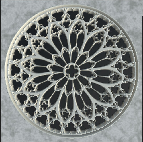 ArtStation - Rose Window Texture