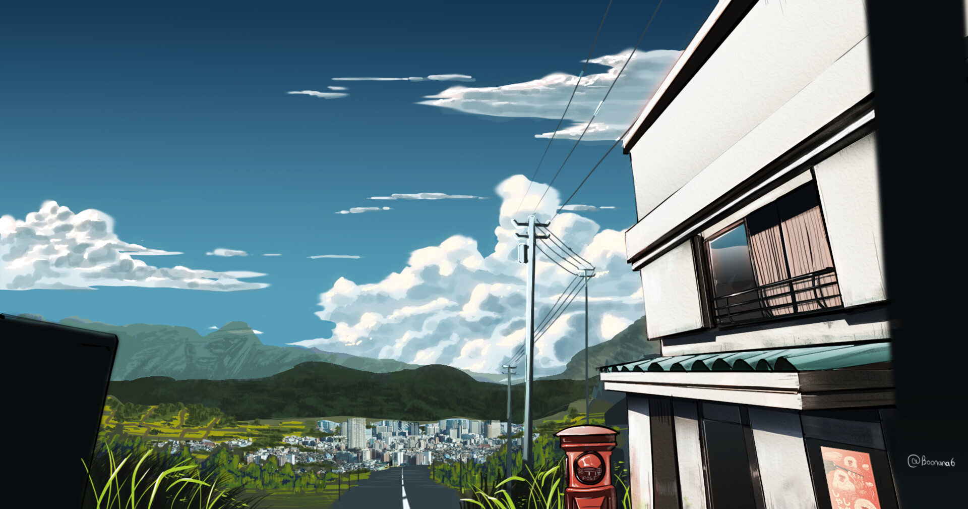 ArtStation - Japanese country roads