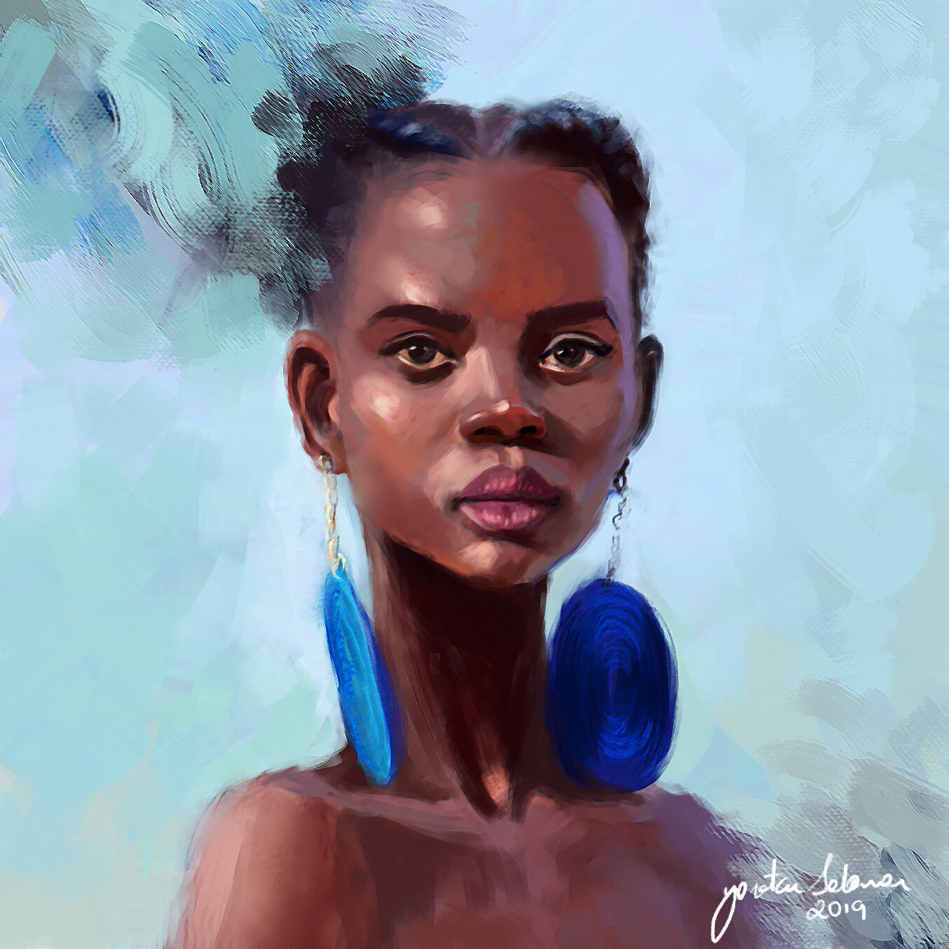 ArtStation - portrait Color study