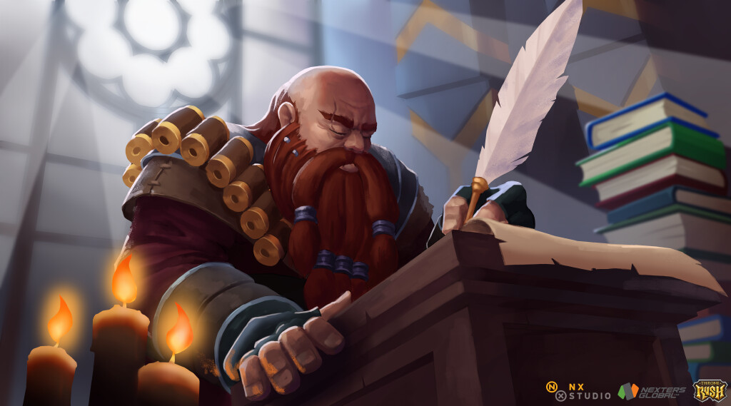 ArtStation - Dwarf chronicler