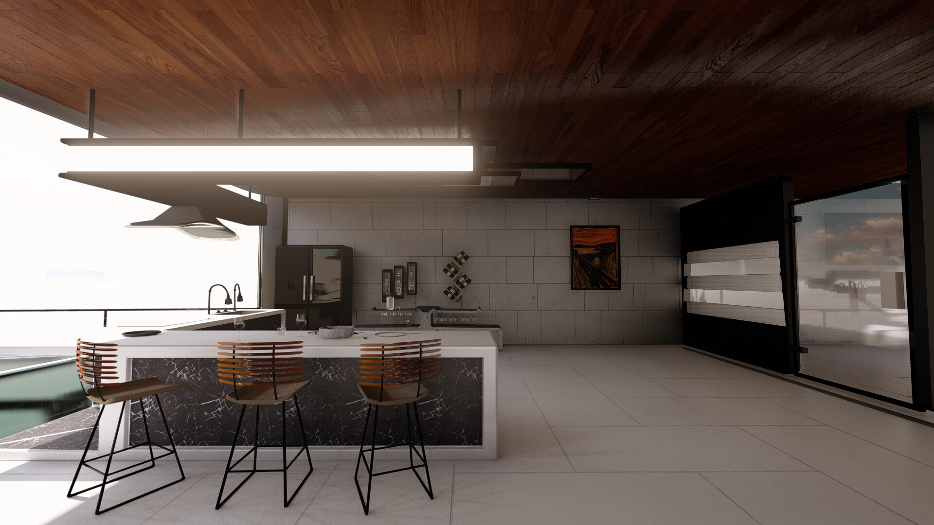 ArtStation - Architectural interior Visualization 1St Floor ( Valhöll Project )