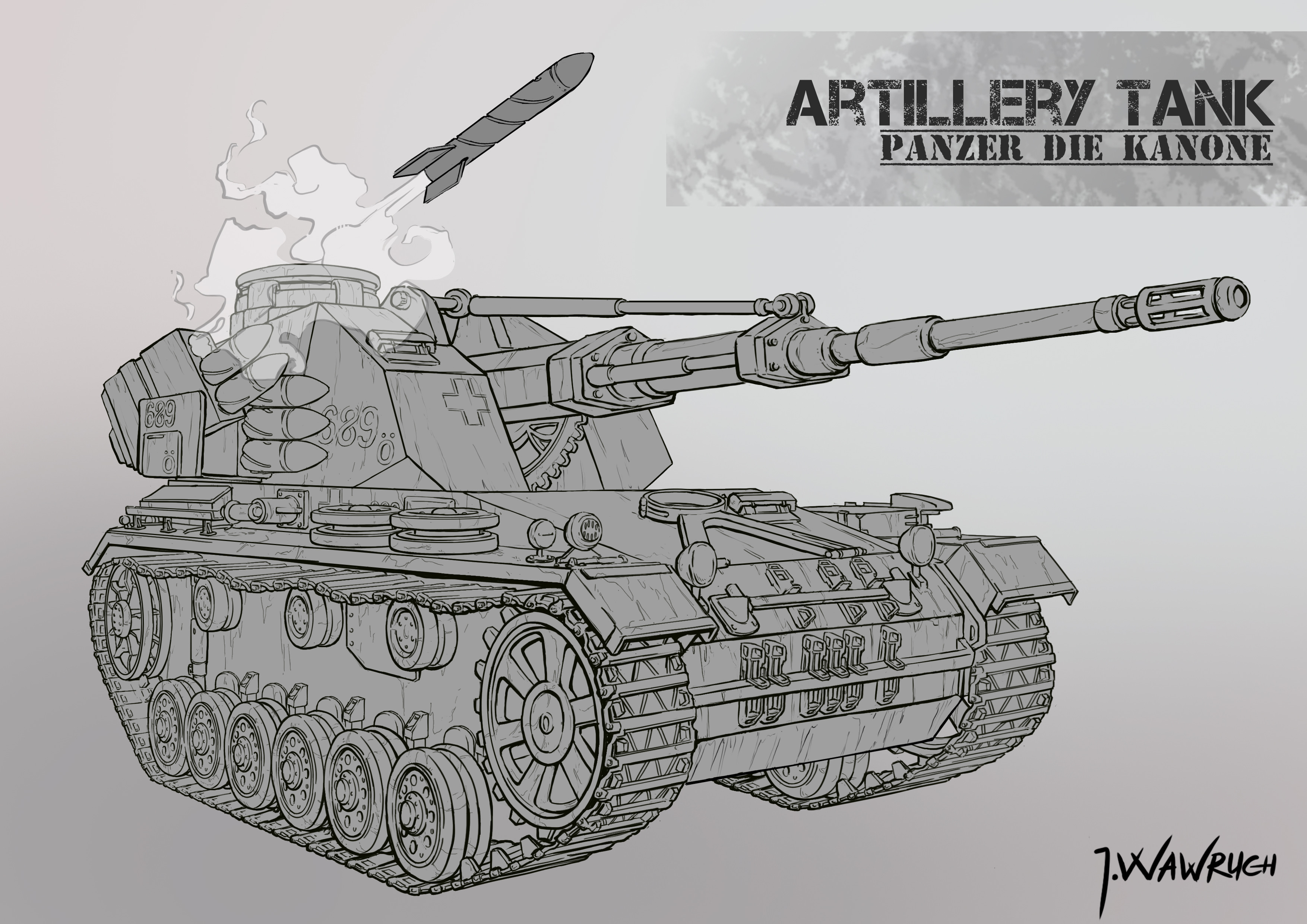 Joanna Wawruch - tank design based on Pancer III