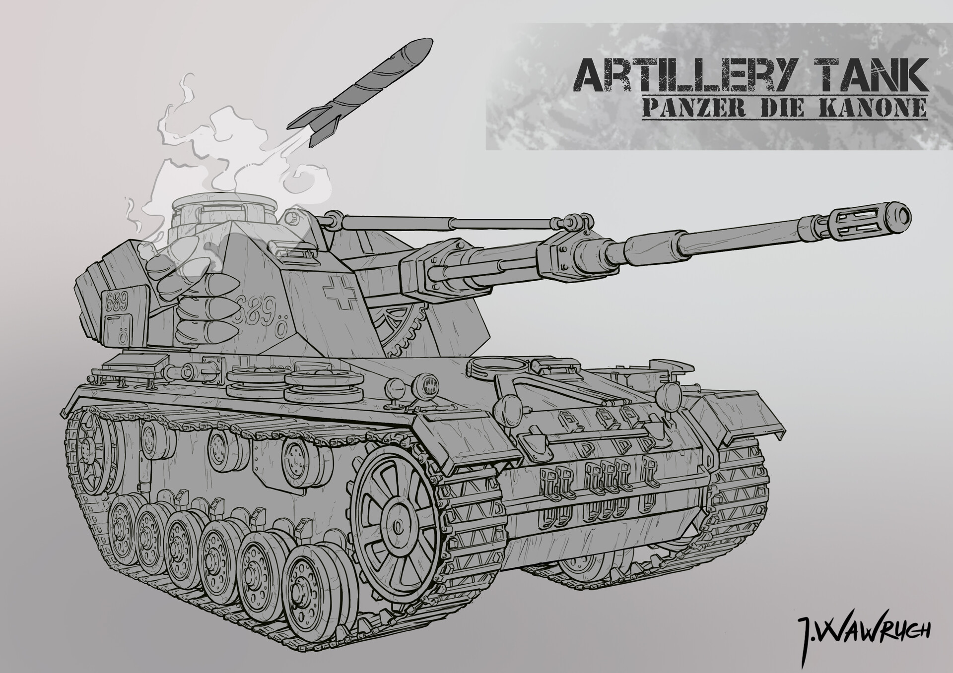 Joanna Wawruch - tank design based on Pancer III