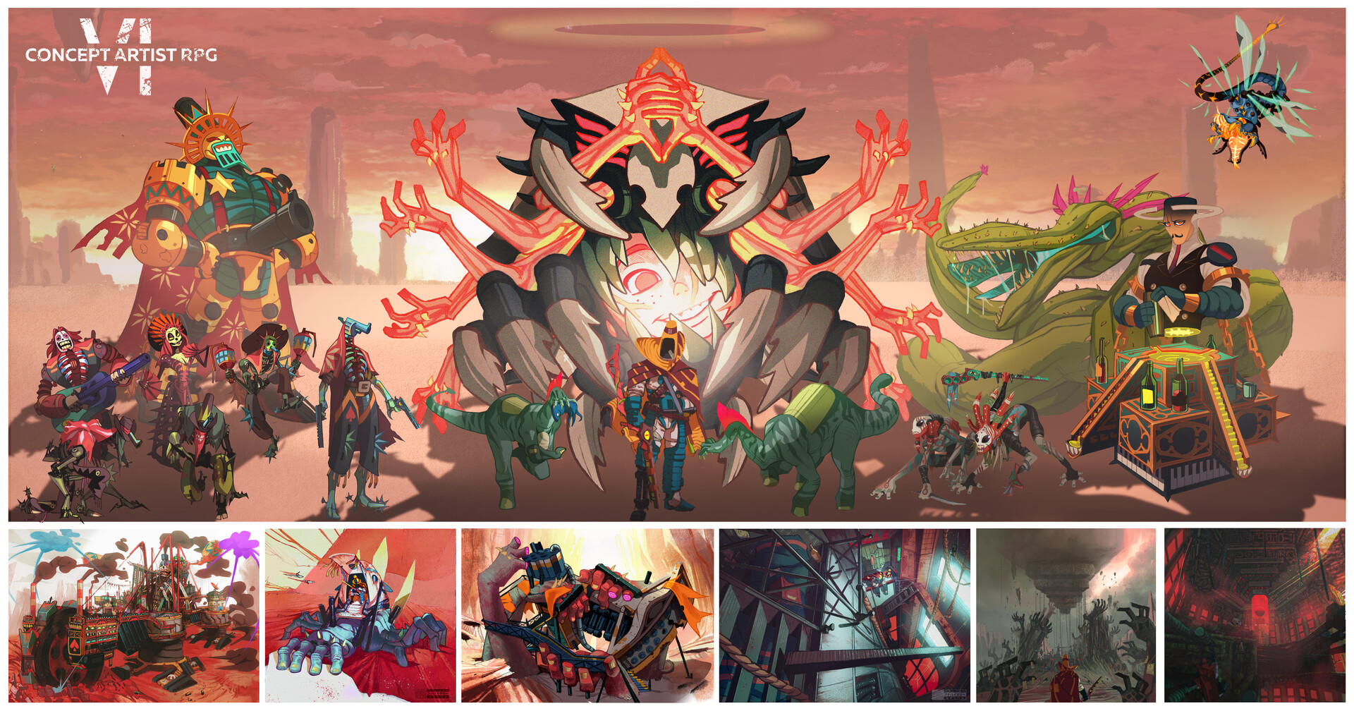 ArtStation - Concept artist RPG6 characters