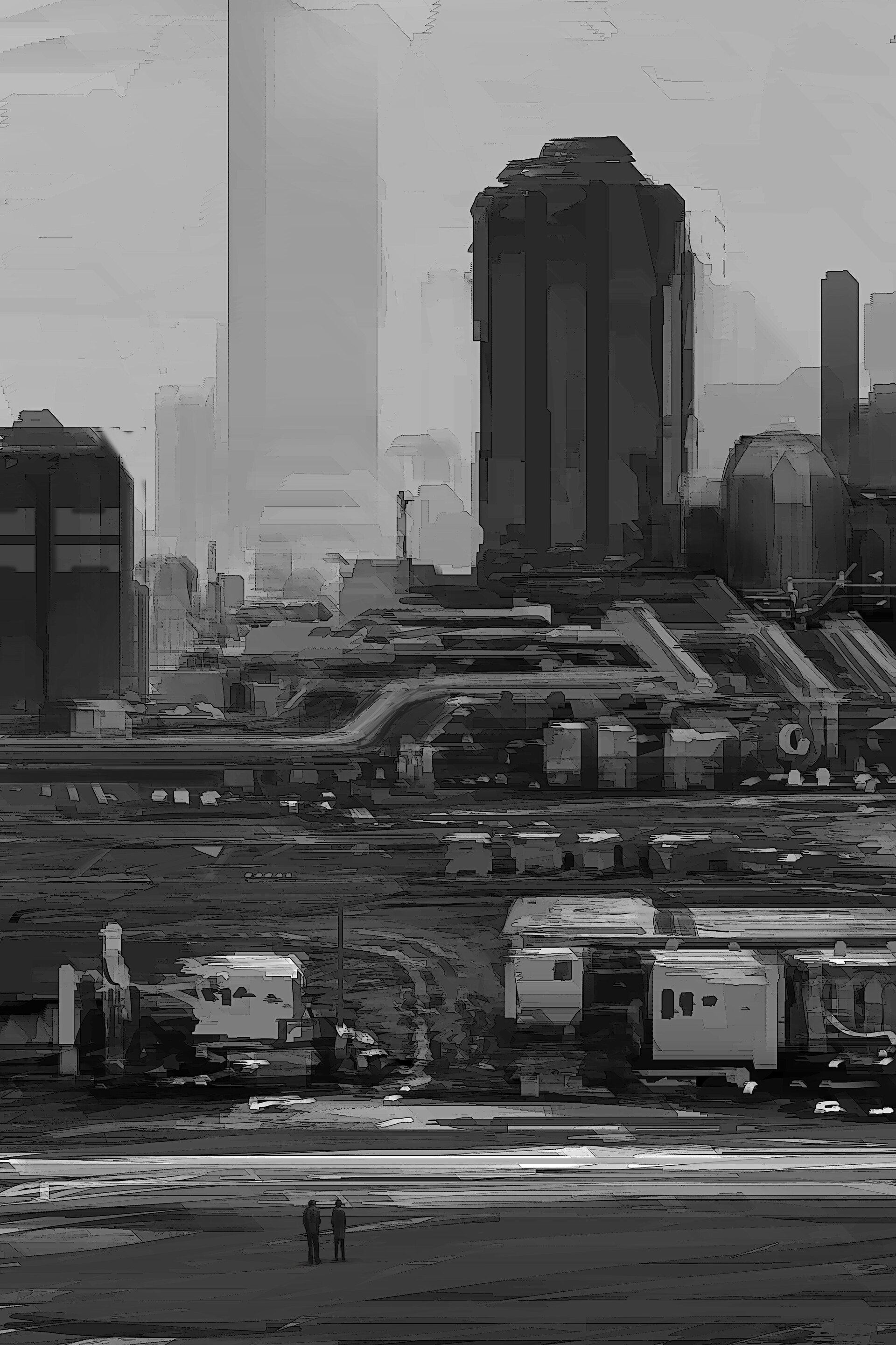 ArtStation - Greyscale City