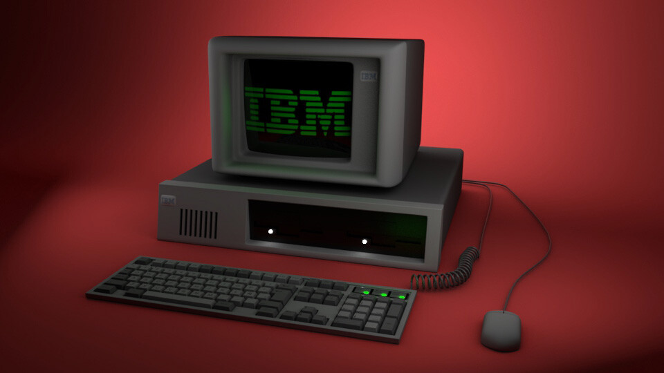 ArtStation - IBM computer vintage