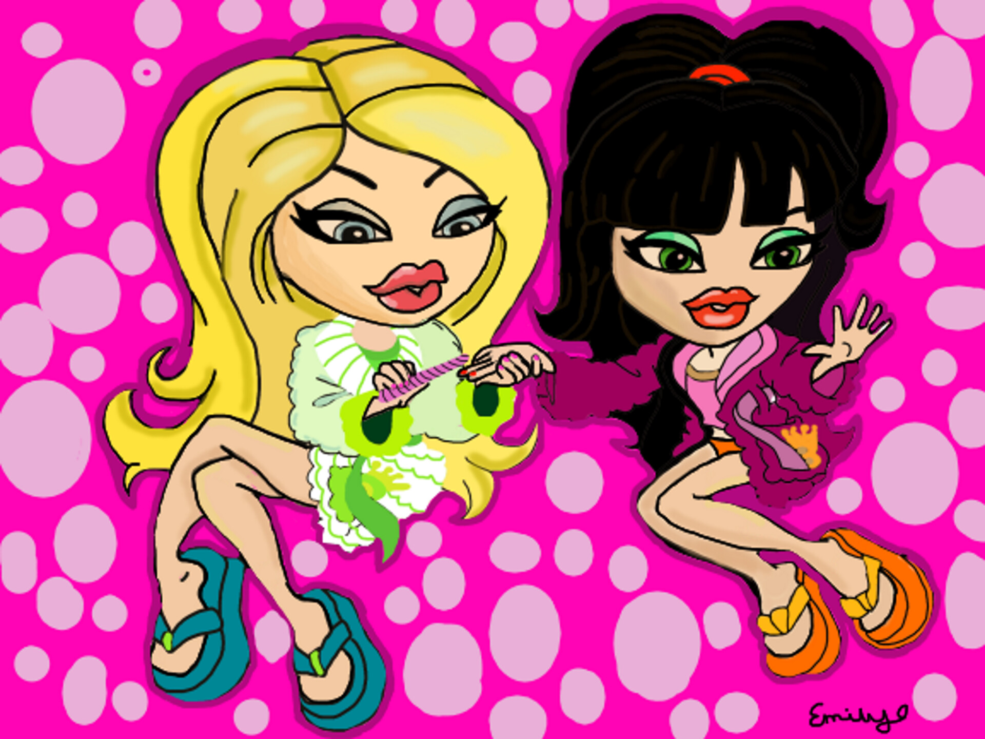 ArtStation - Bratz Digital Art - Cloe & Jade., Emily Grainger