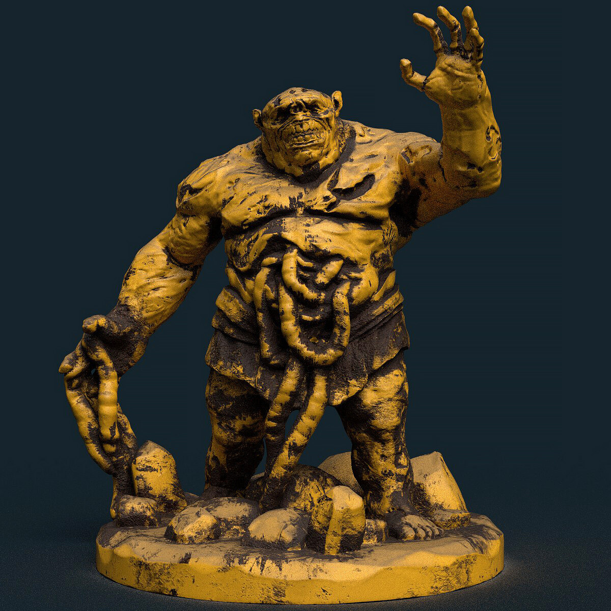 ArtStation - "Ogre Undead" 3d print miniature