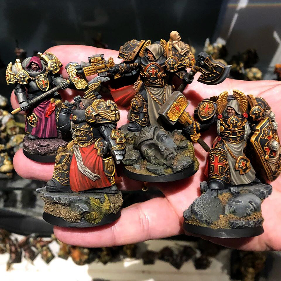 ArtStation - Sci Fi Templar Knights miniatures