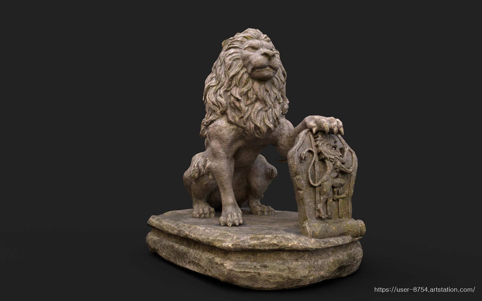 ArtStation - lion statue