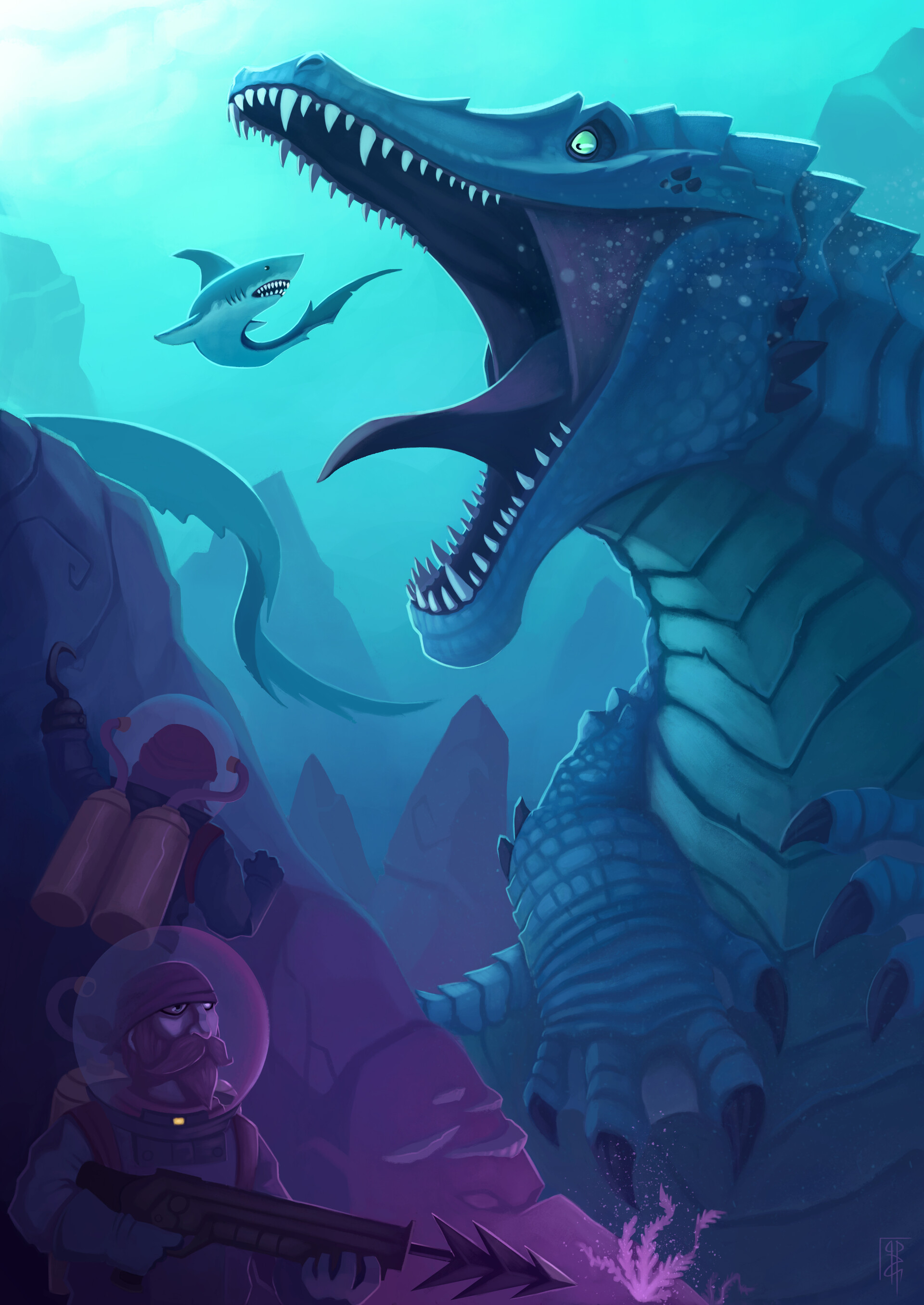 ArtStation - Underwater Predator