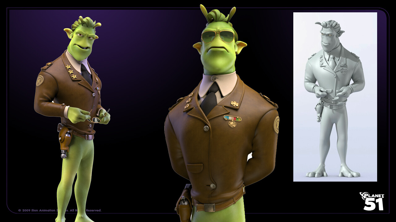 Juan Solis - Planet 51 (2009), Character modeling