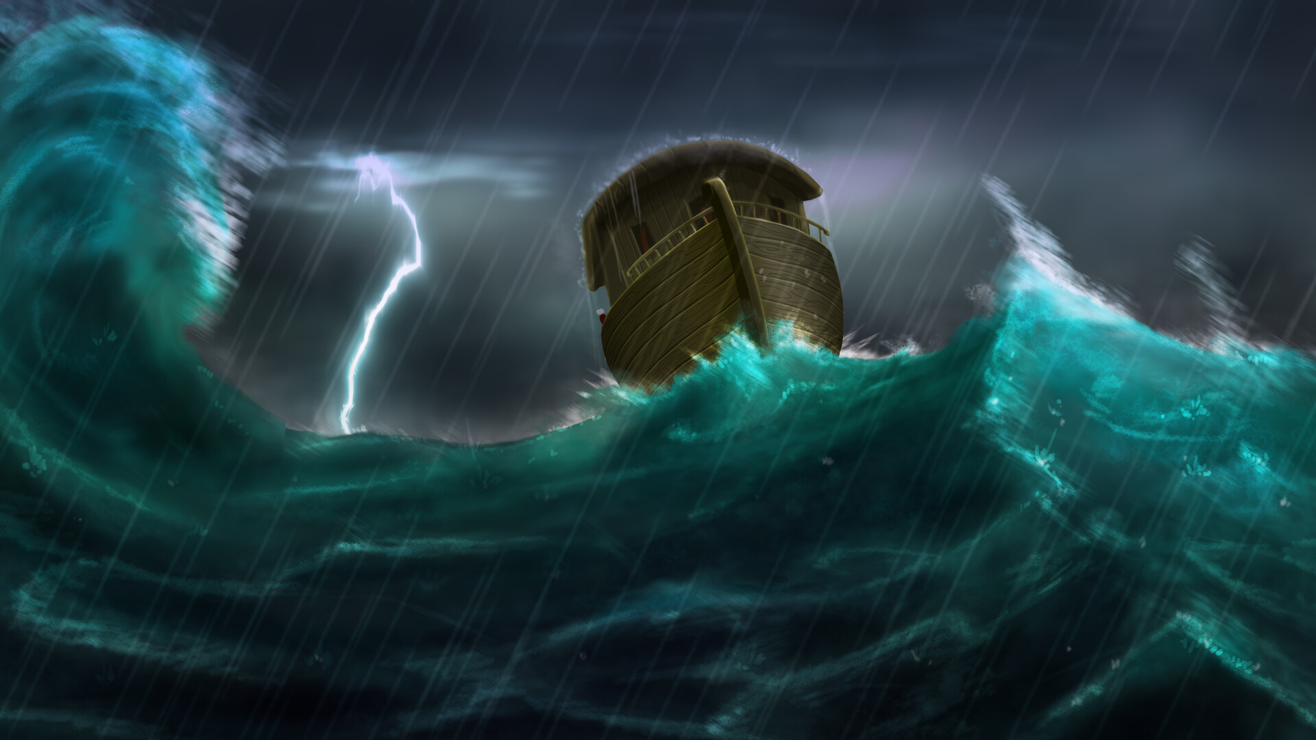 ArtStation - Sea storm