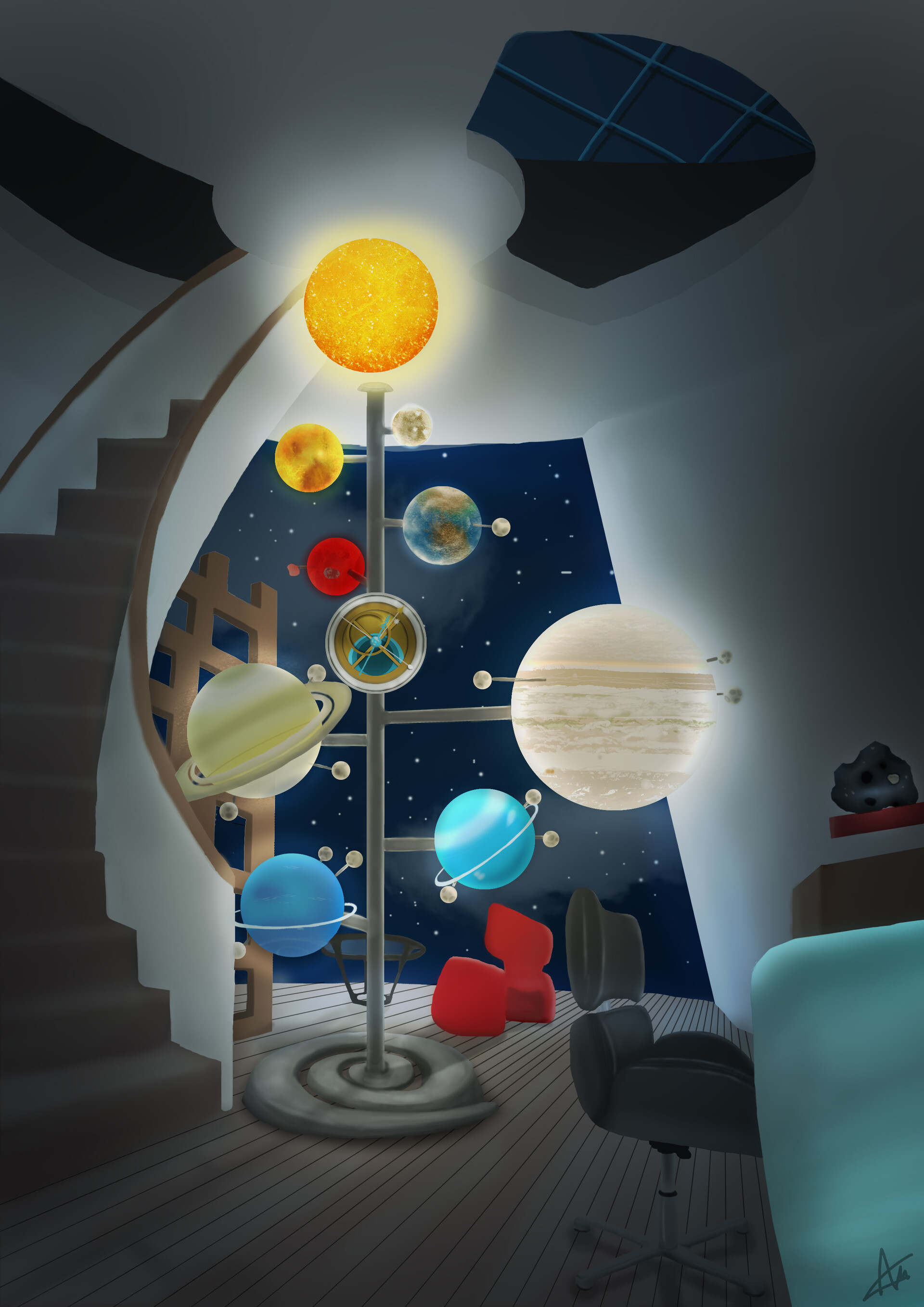 ArtStation - Observatory astrolabe