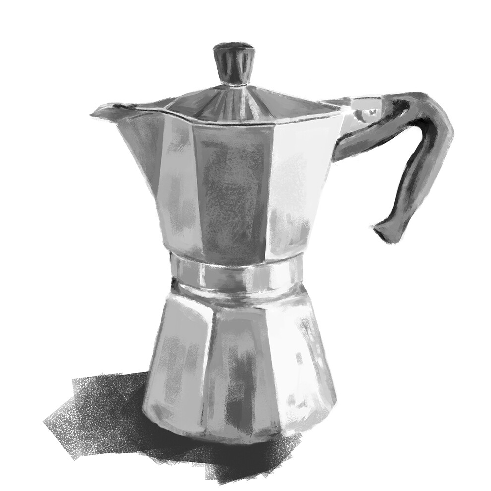 ArtStation - sketch - moka pot
