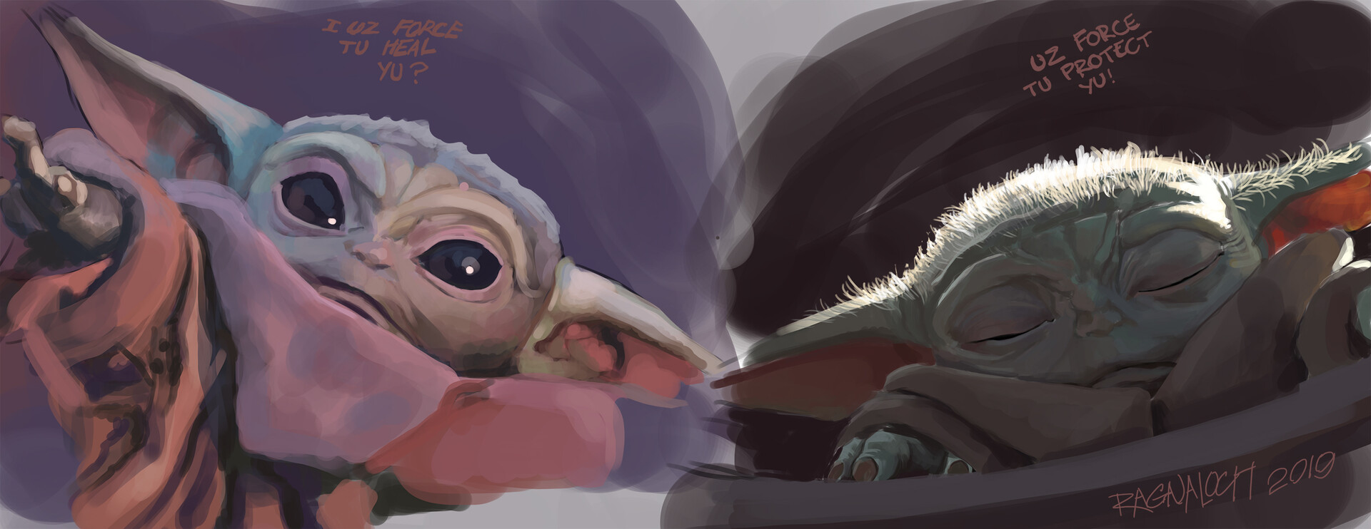 ArtStation - Baby Yoda studies 2