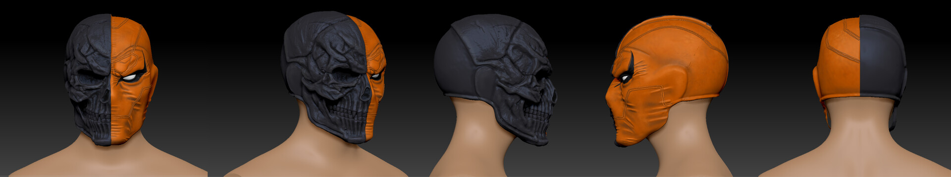 Deathstroke Mask Drawing