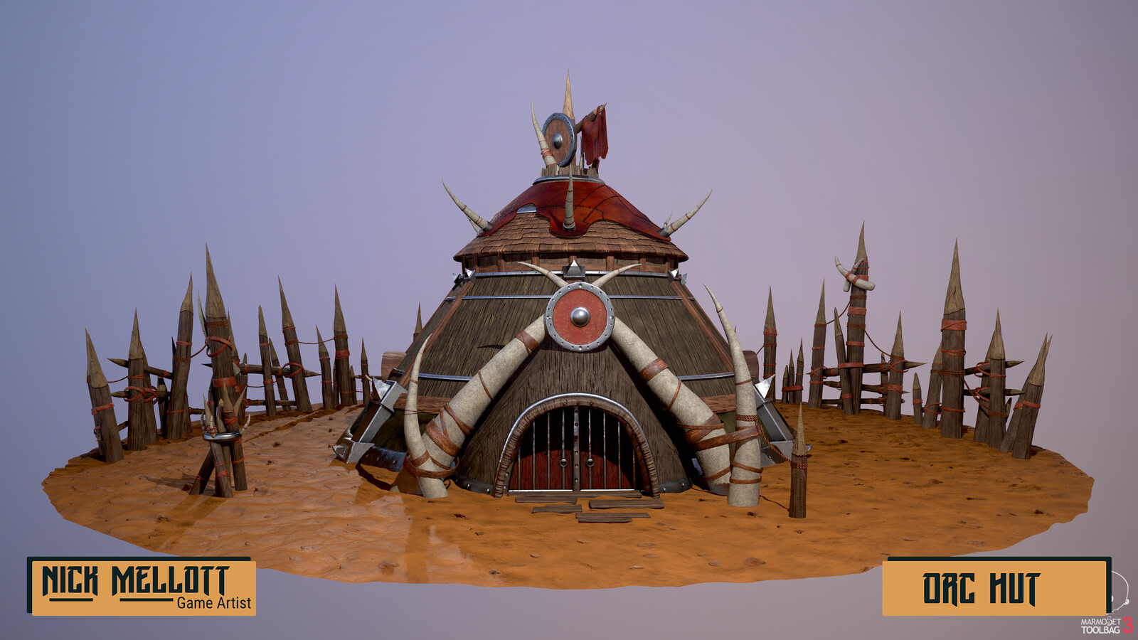 Nick Mellott - Orc Hut Diorama