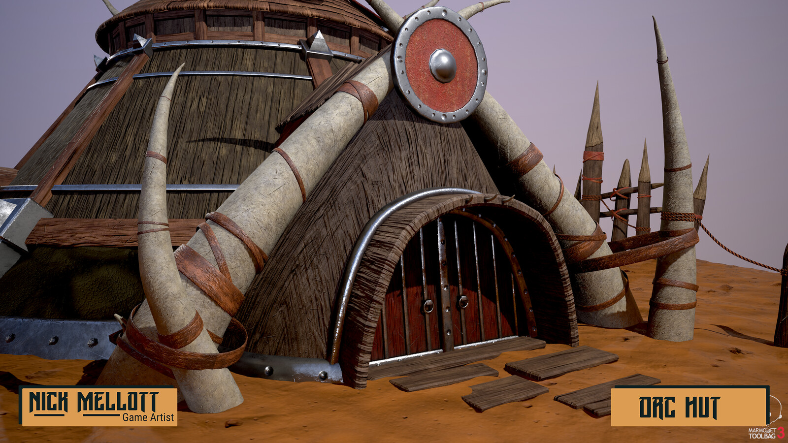 Nick Mellott - Orc Hut Diorama