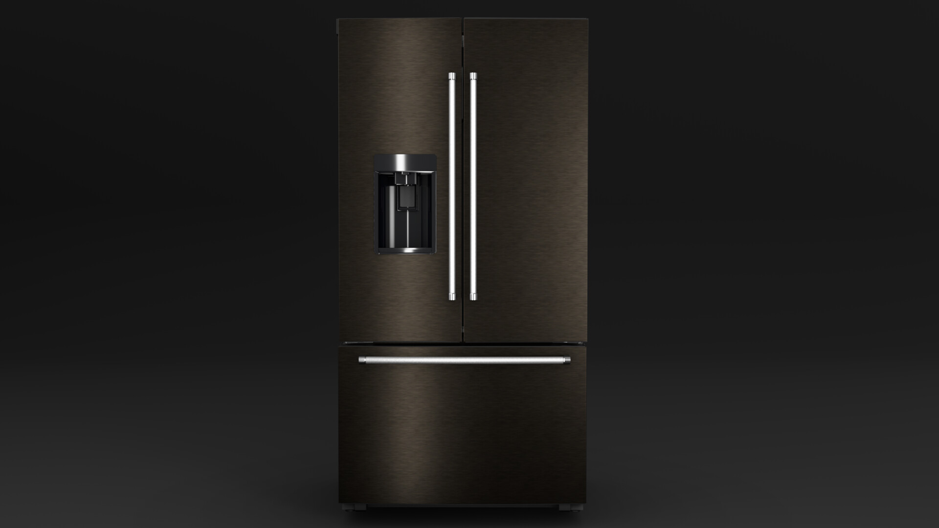ArtStation - Black Stainless Fridge