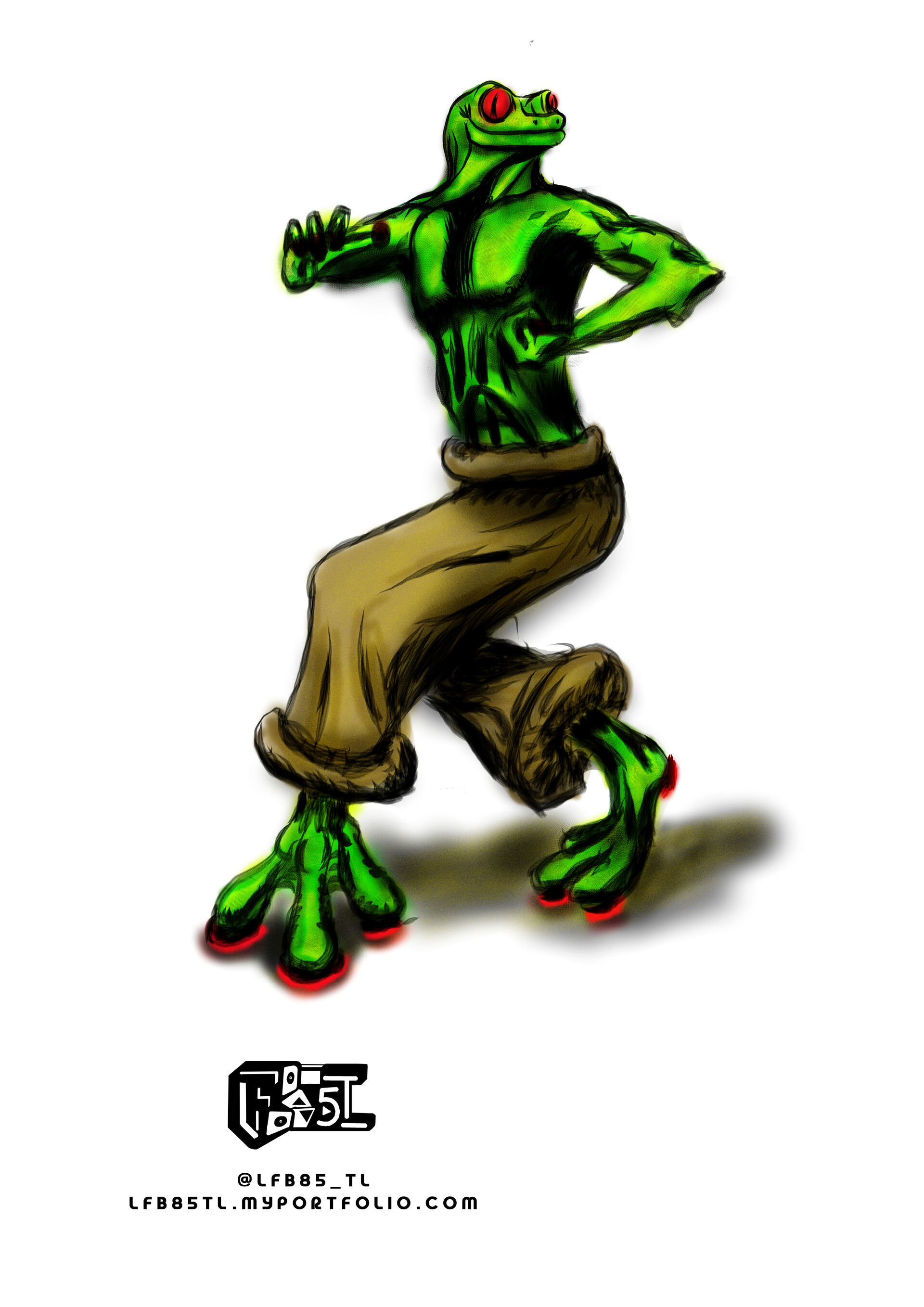 ArtStation - Kungfu Frog
