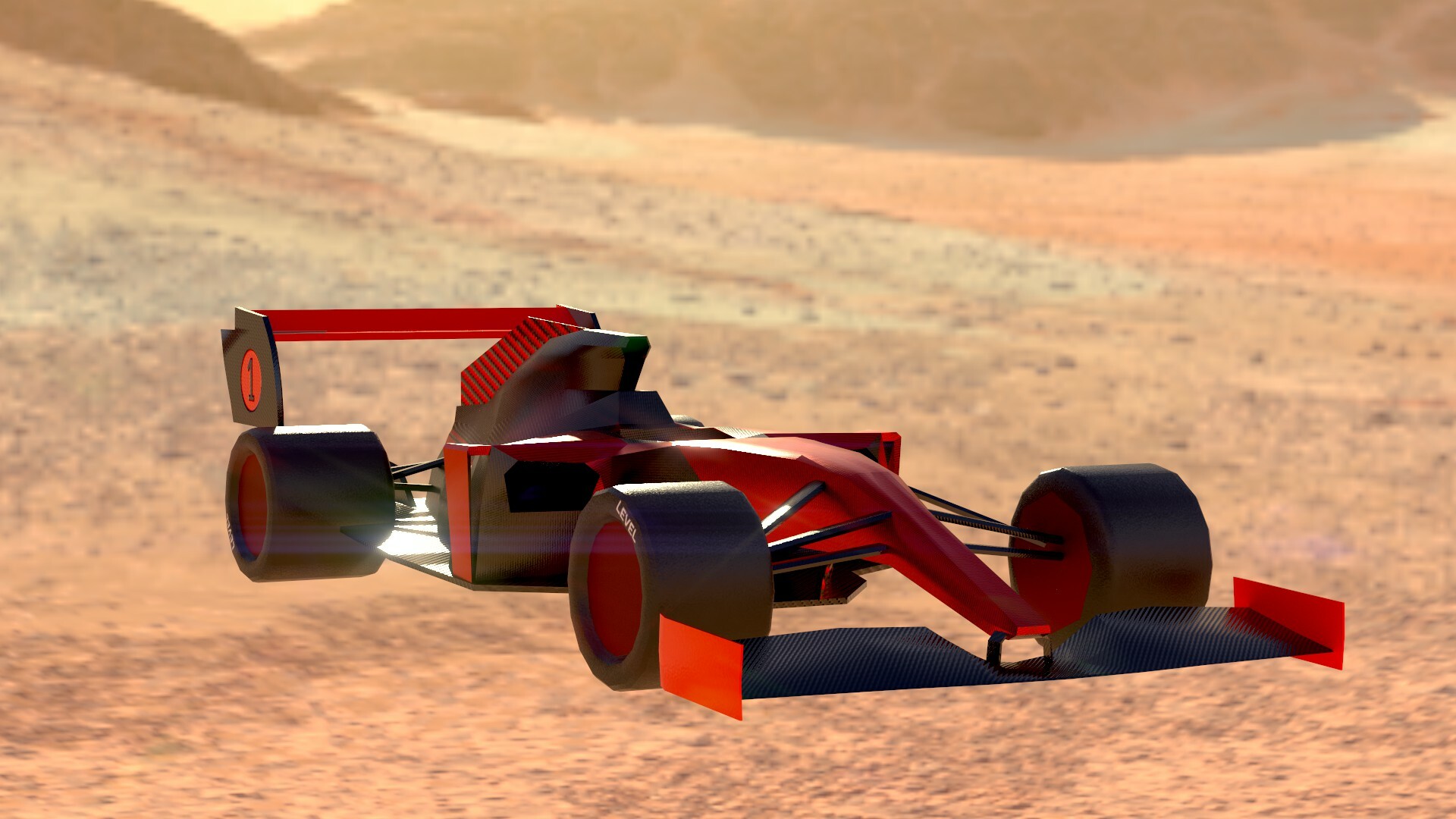 ArtStation - Low Poly Formula 1 Car