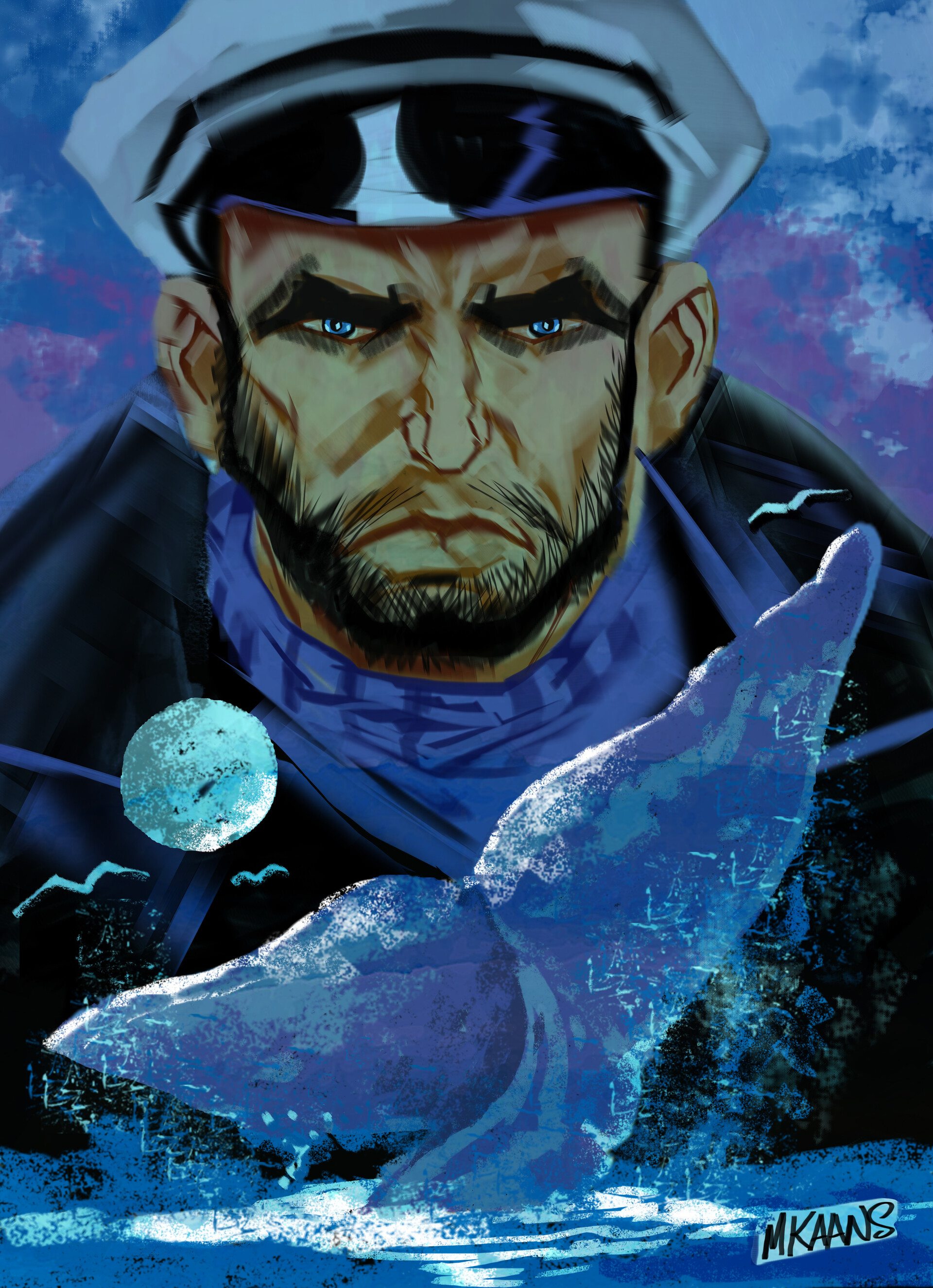 ArtStation - Mobydick / Captain Ahab